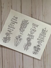 Printable Scripture Cards Bible Verse Coloring Blank Note - Etsy Canada