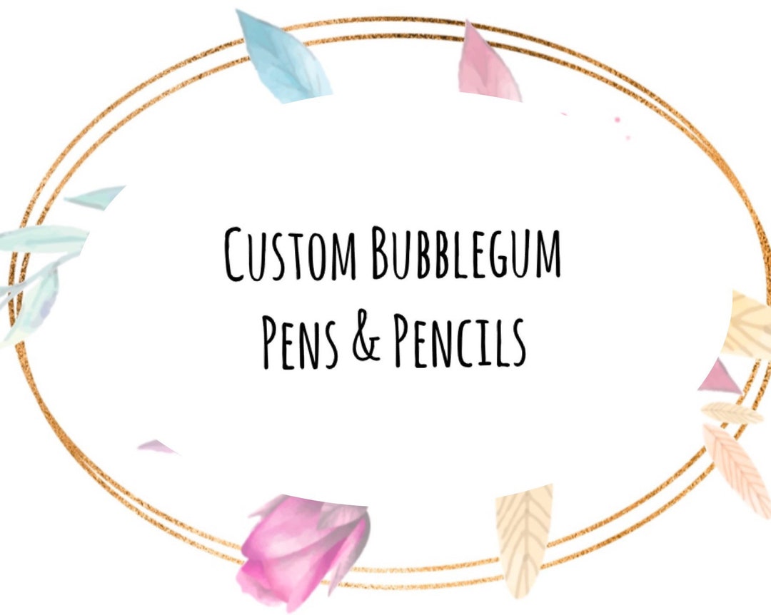 CUSTOM Bubblegum Bead Pen or Pencil - Etsy