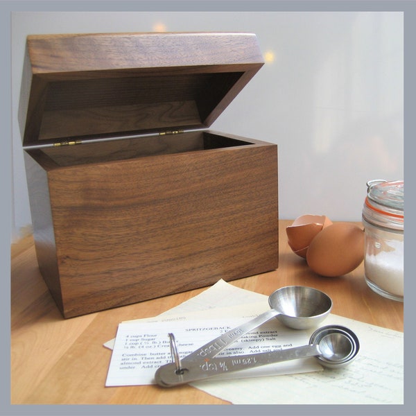 Recipe Card Box - Etsy
