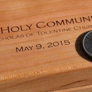 Keepsake Box - Custom Engraved Wood Box - Cherry Keepsake Box ...