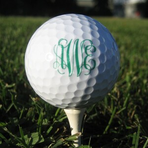 Monogram Personalized Golf Balls SET OF 6 Custom Golf Balls Printed ...