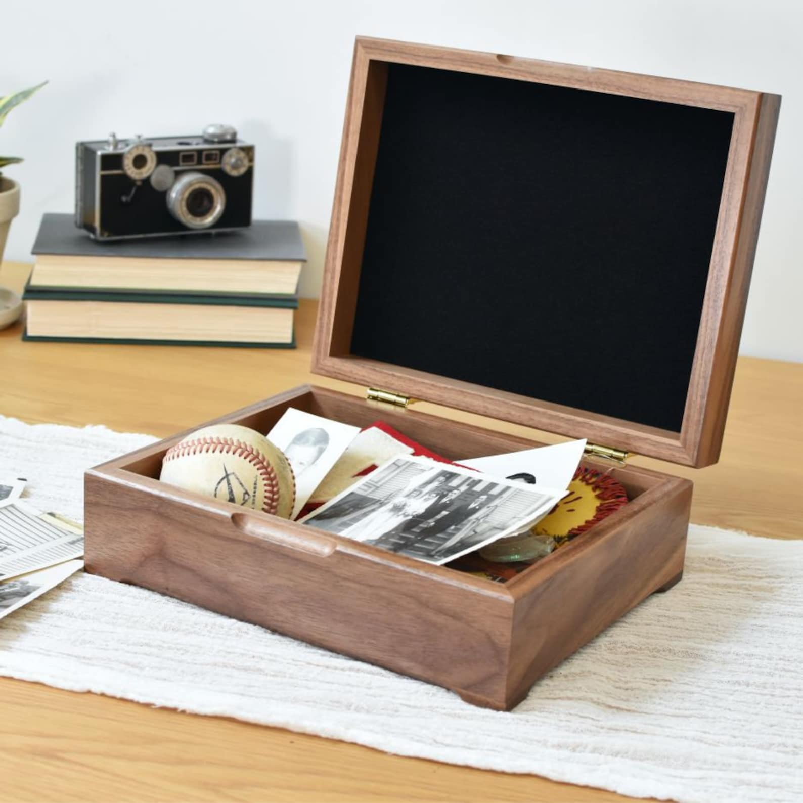 Extra Large Keepsake Box Large Wooden Box Walnut Jewelry - Etsy