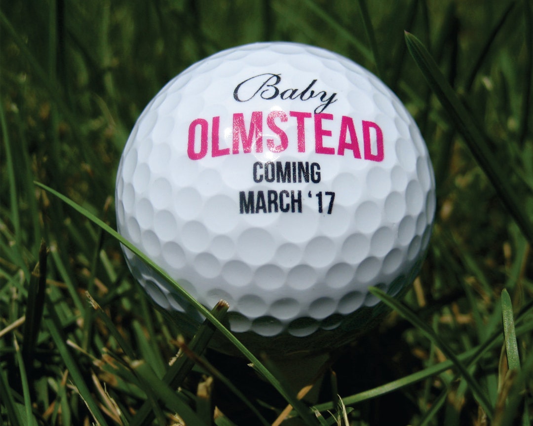 Personalized Golf Balls SET OF 6 Birth Announcement - Etsy