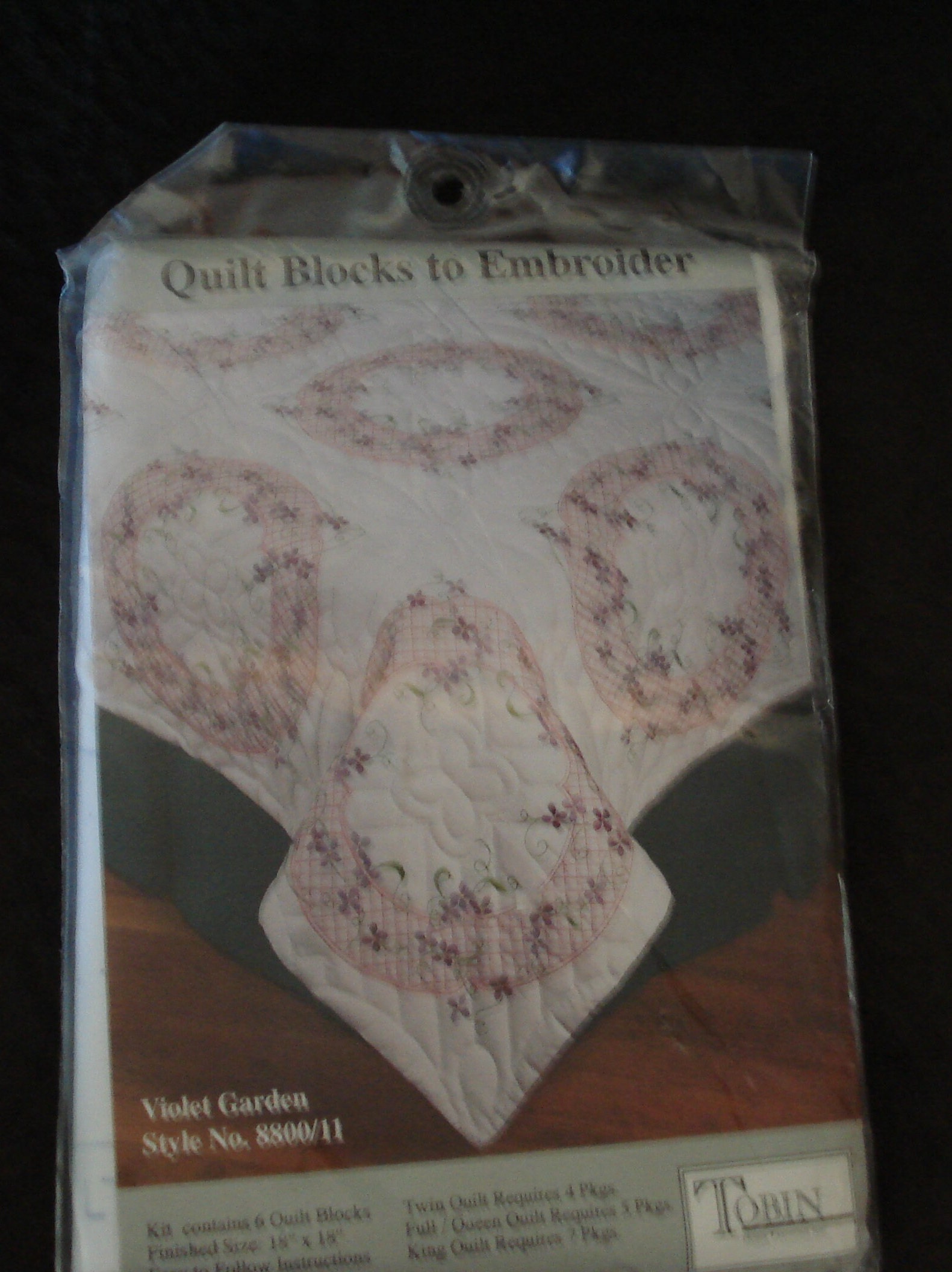 Tobin Quilt Blocks to Embroider Violet Garden - Etsy