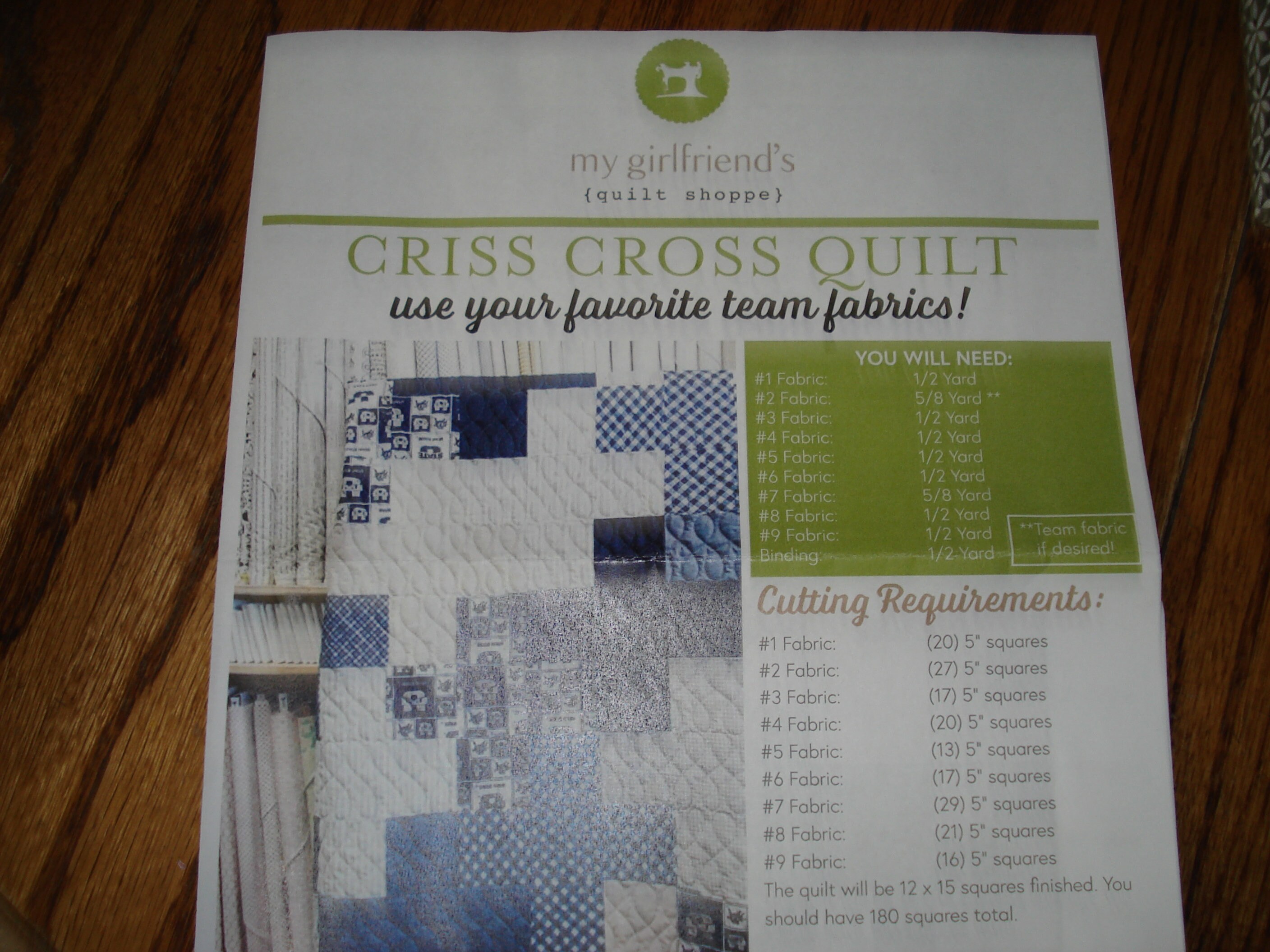 Criss Cross Quilt Kit in Yellows and Reds Blue - Etsy