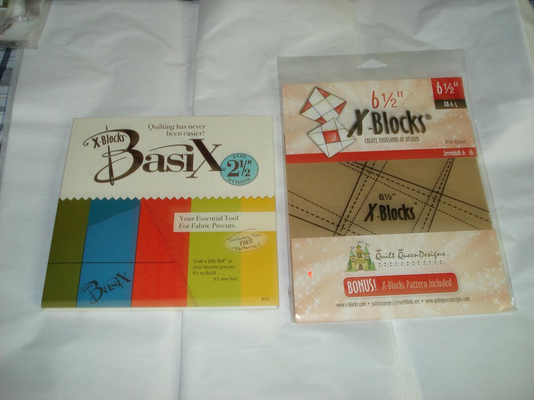 X-blocks Basic 2 1/2 & 6 1/2 Square Ruler - Etsy