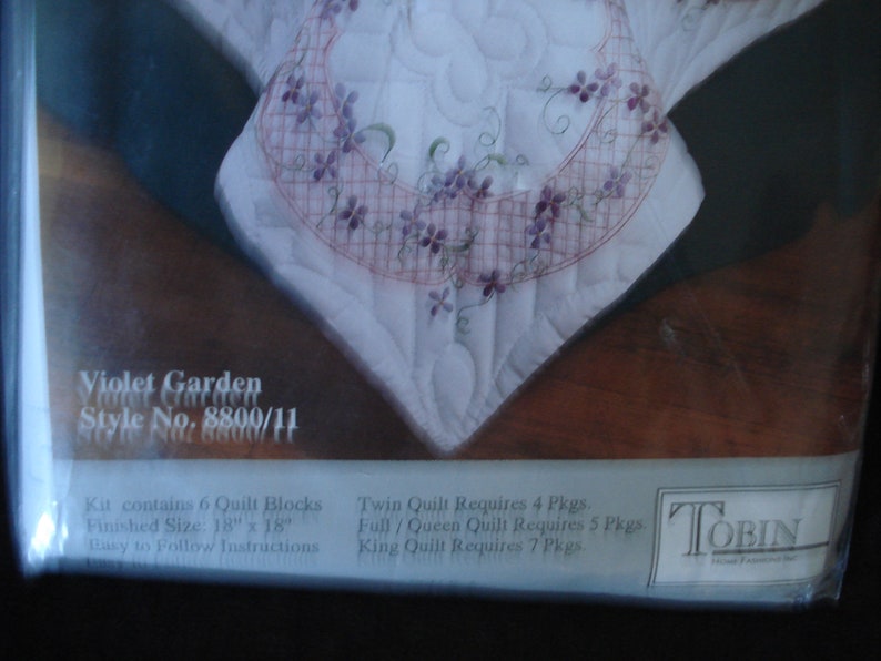Tobin Quilt Blocks to Embroider Violet Garden - Etsy