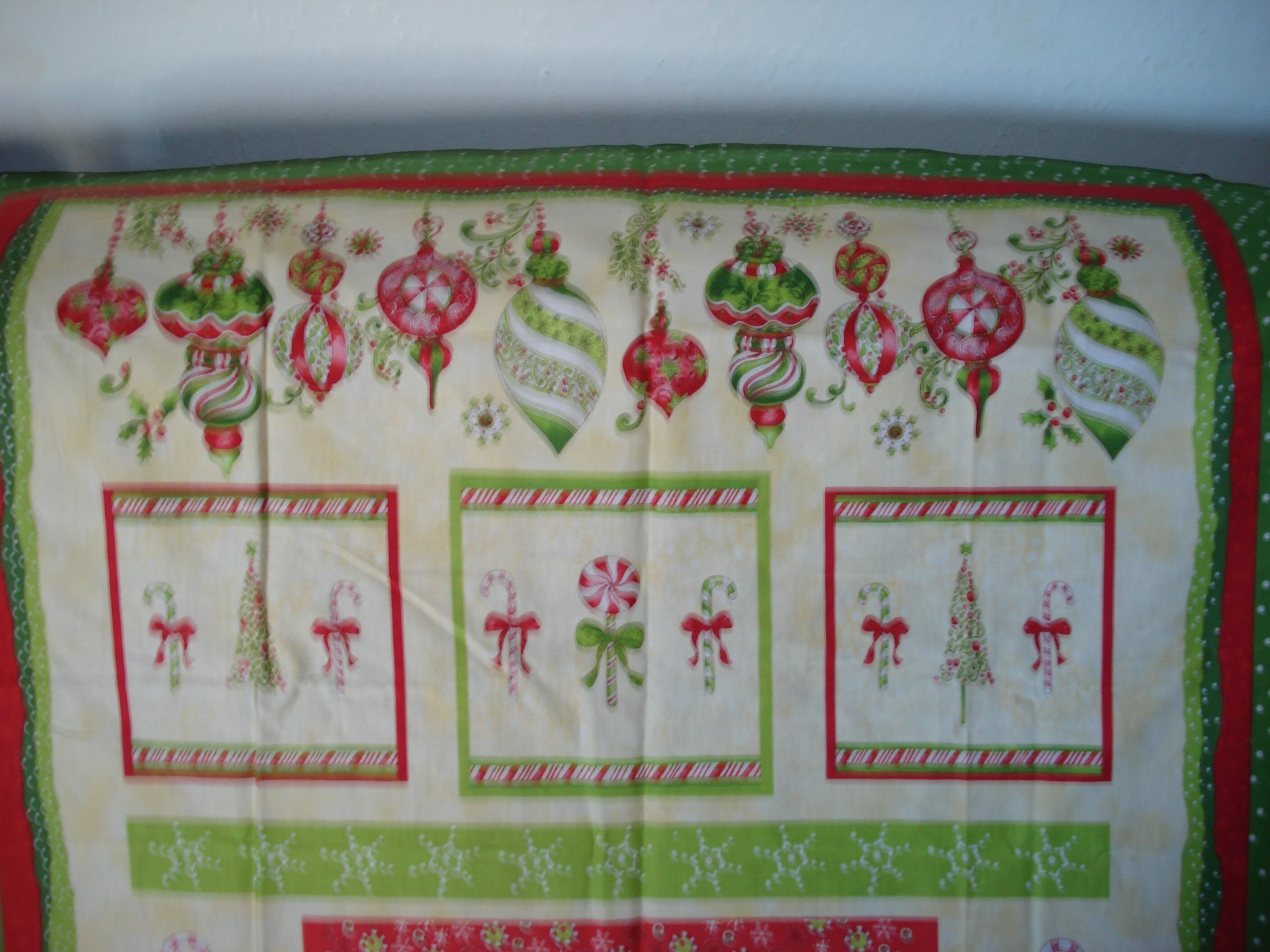 Peppermint Lane by Sue Zipkin for Clothworks- Panel and Fabric - Etsy
