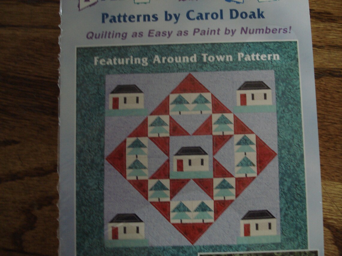 Paper Piecing around Town Pattern by Carol Doak - Etsy