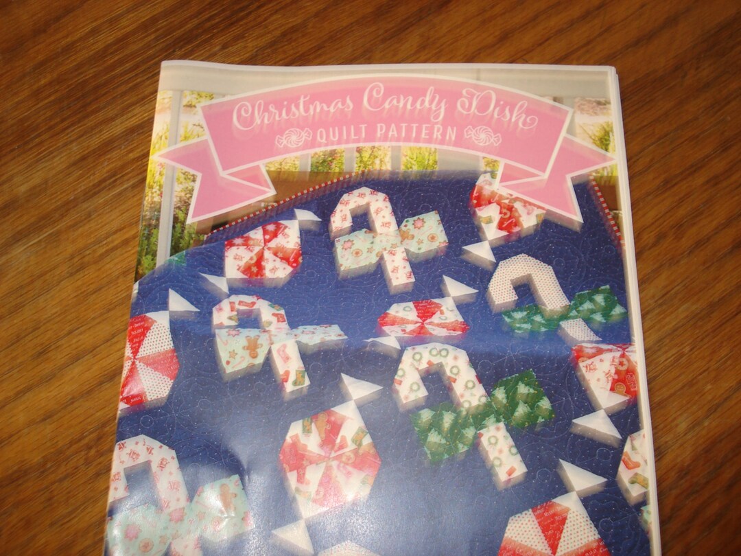 Christmas Candy Dish Quilt Pattern With 8 Fat Quarters - Etsy