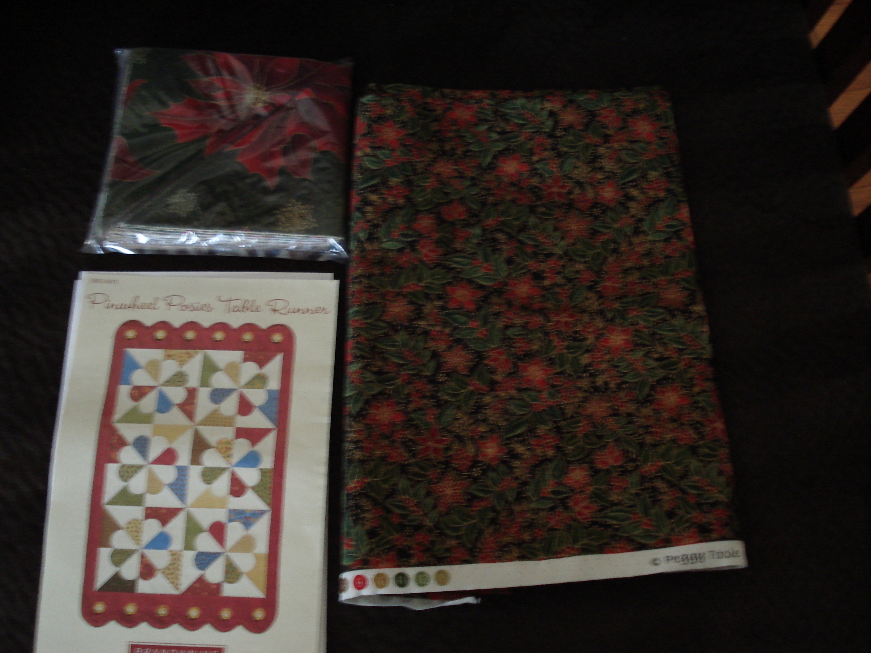 Pinwheel Posies Table Runner Kit by Brandywine Designs - Etsy