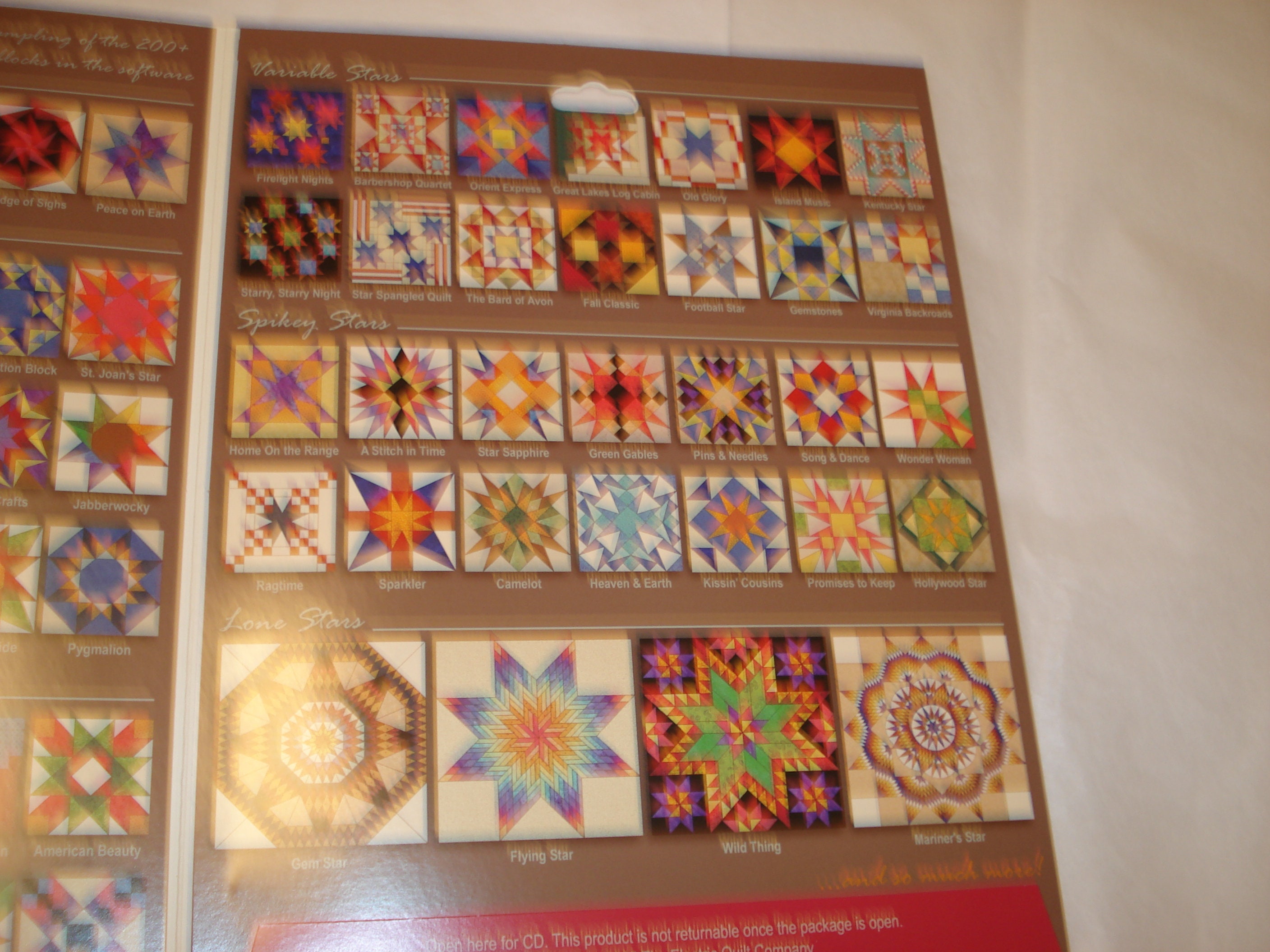 The Electric Quilt Company Stars & Sets Design Software With Stellar ...