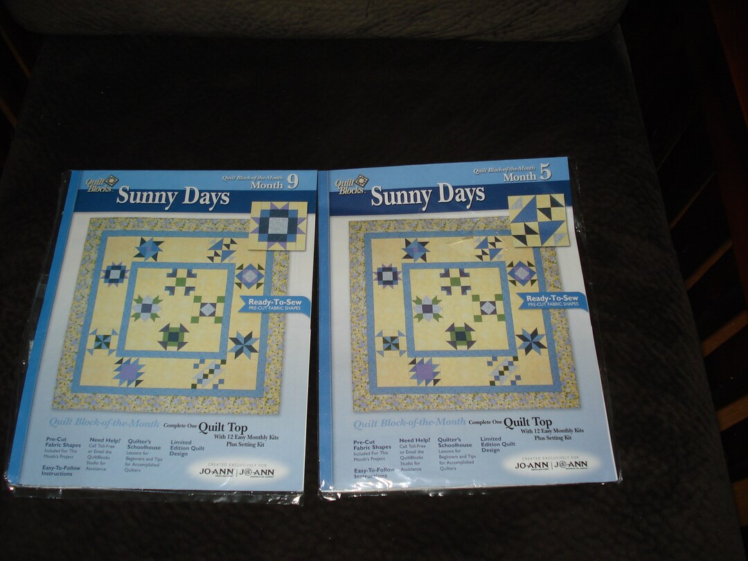 Quilt Block of the Month Sunny Days - Etsy