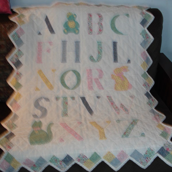 Abc Baby Quilt - Etsy