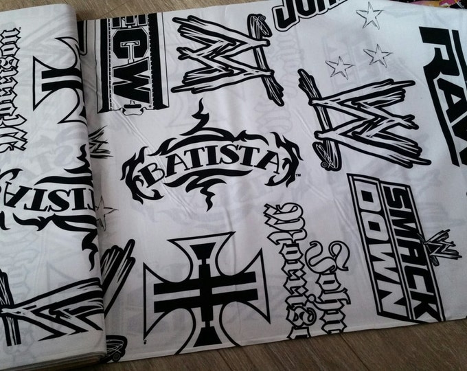 Fabric by the Yard WWE Wrestling - Etsy