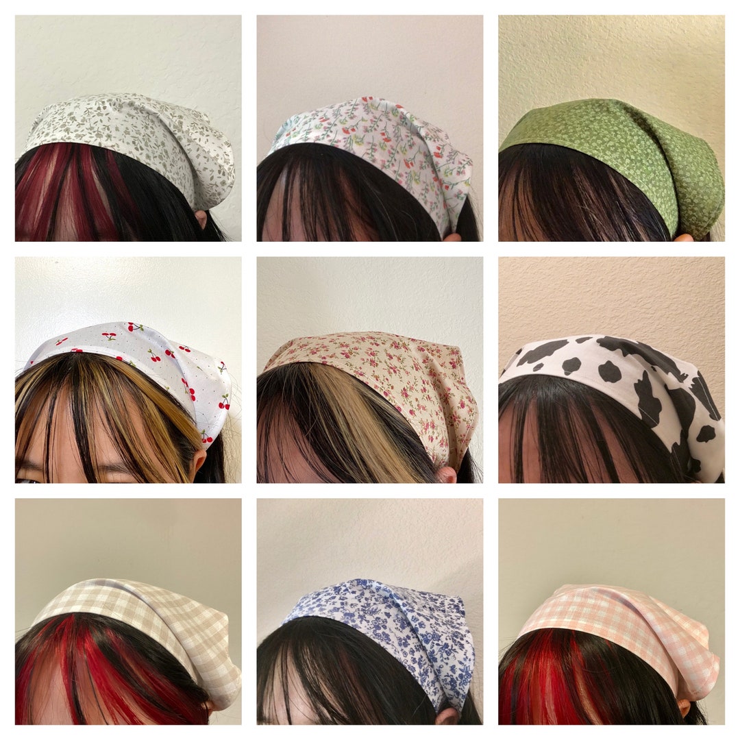 Handmade Patterned Bandanas - Etsy