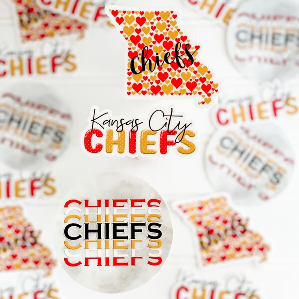 Chiefs Stickers - Etsy