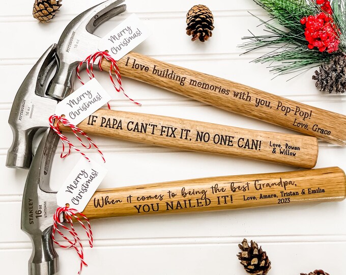 Personalized Hammer, Engraved Hammer, Christmas Gifts for Grandpa, - Etsy