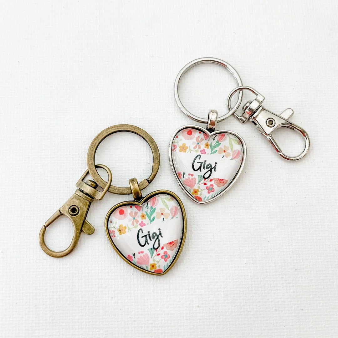 Personalized Grandma Keychain, Gigi Keychain, Grandma Mothers Day Gift ...