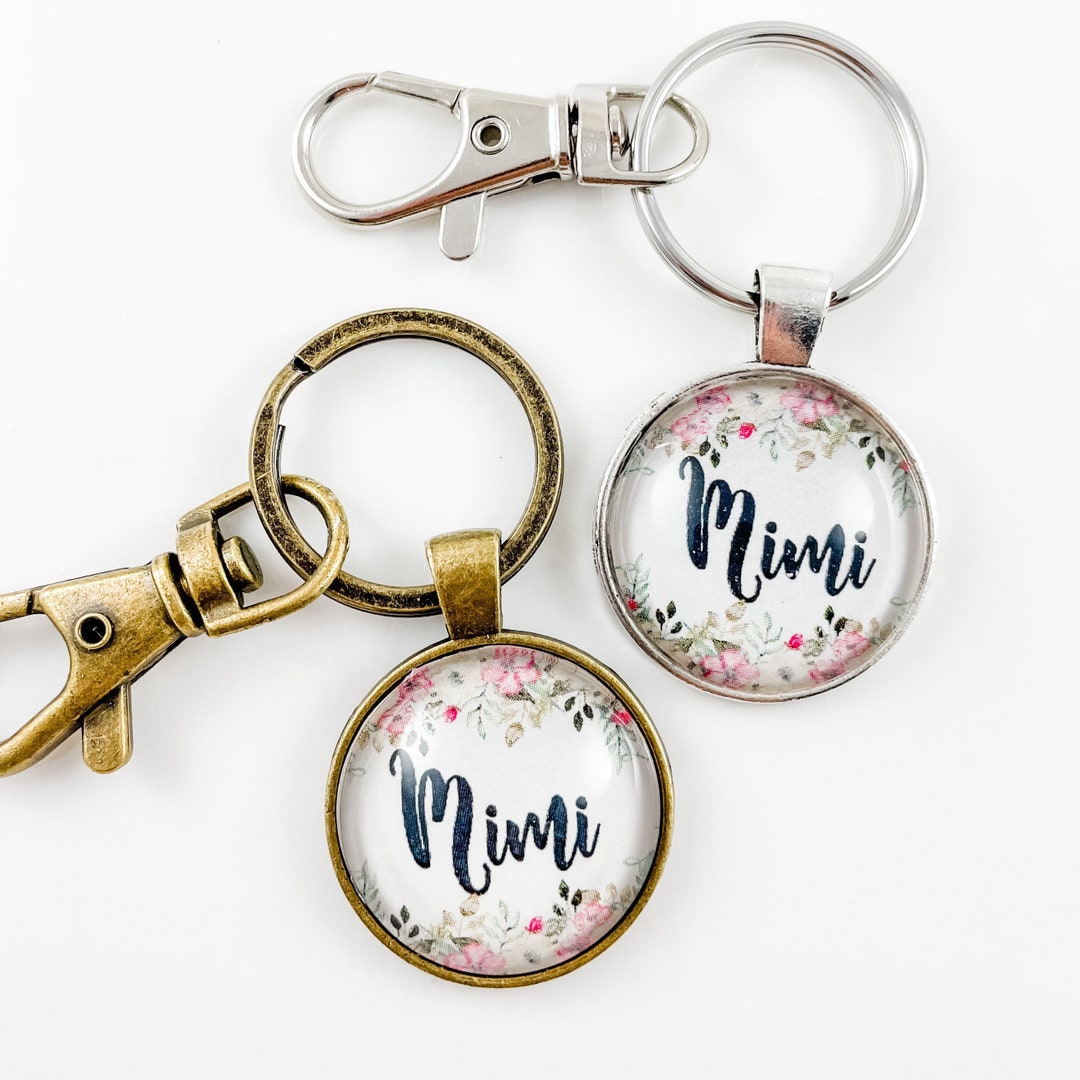 Personalized Grandma Keychain, Mimi Keychain, Name Keychain, Mimi Gifts ...