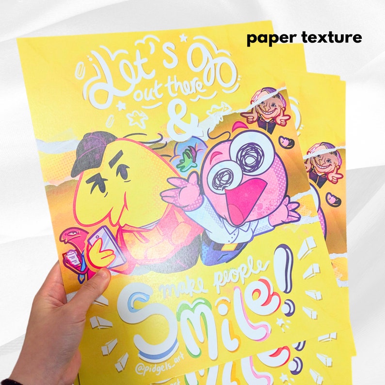 Smiling Friends Print Poster (11"x14") - Let's Go Out There and Make ...