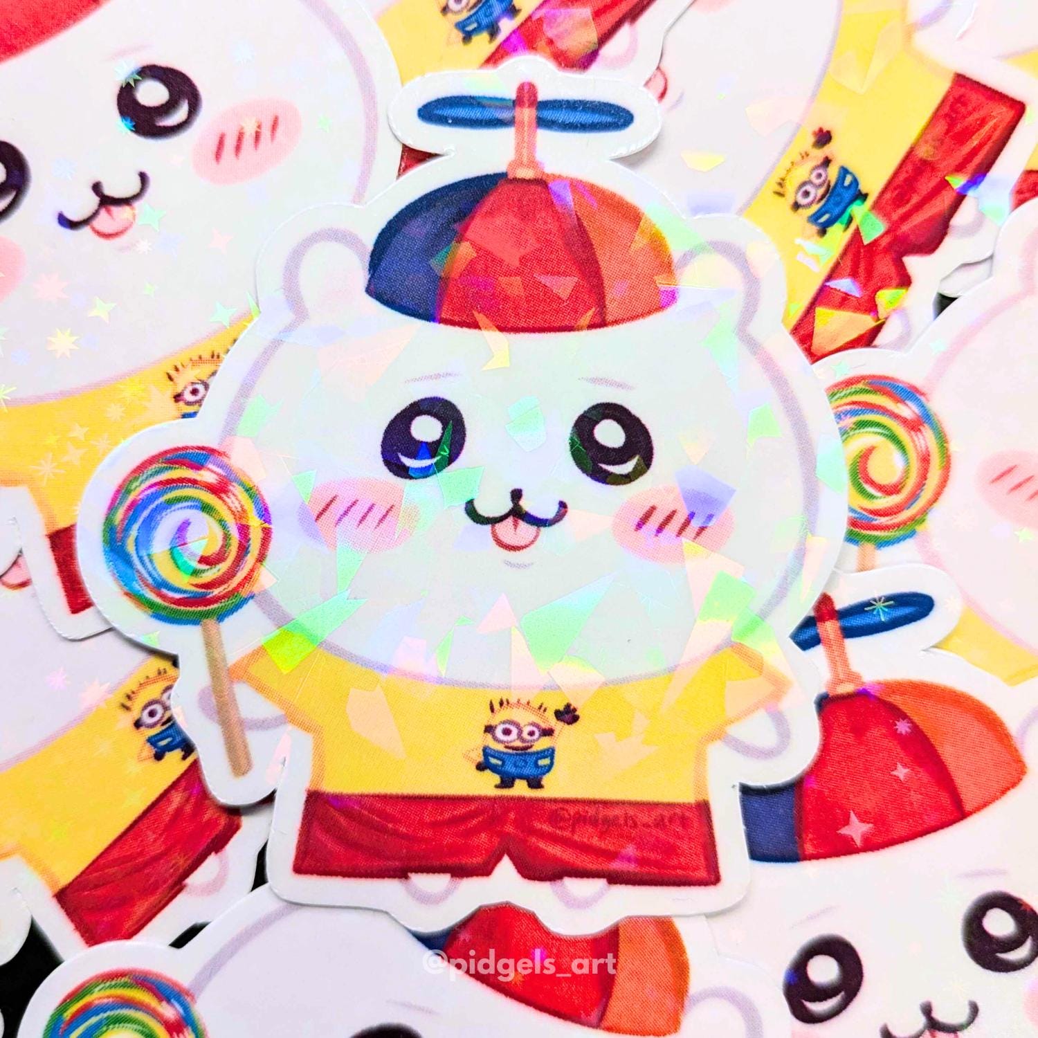 Assorted Chiikawa Meme Funny Holographic Glitter Stickers - Chiikawa ...
