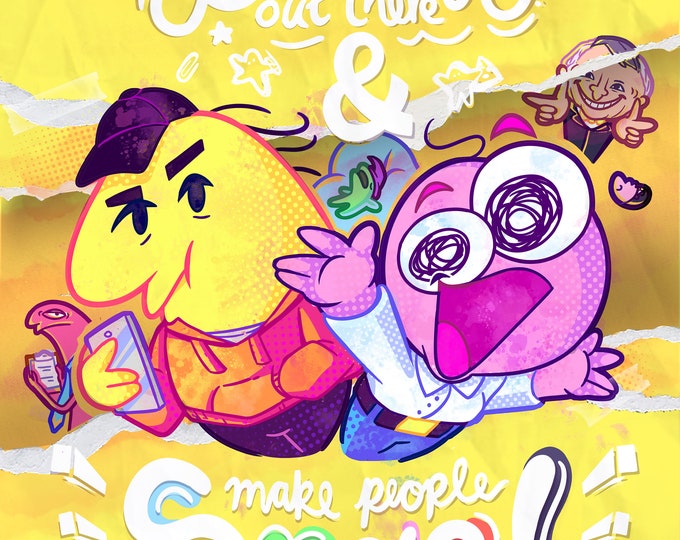 Smiling Friends Print Poster (11"x14") - Let's Go Out There and Make ...