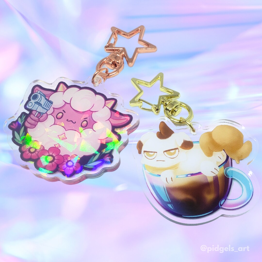 Palworld Keychains: Lamball & Depresso - Etsy