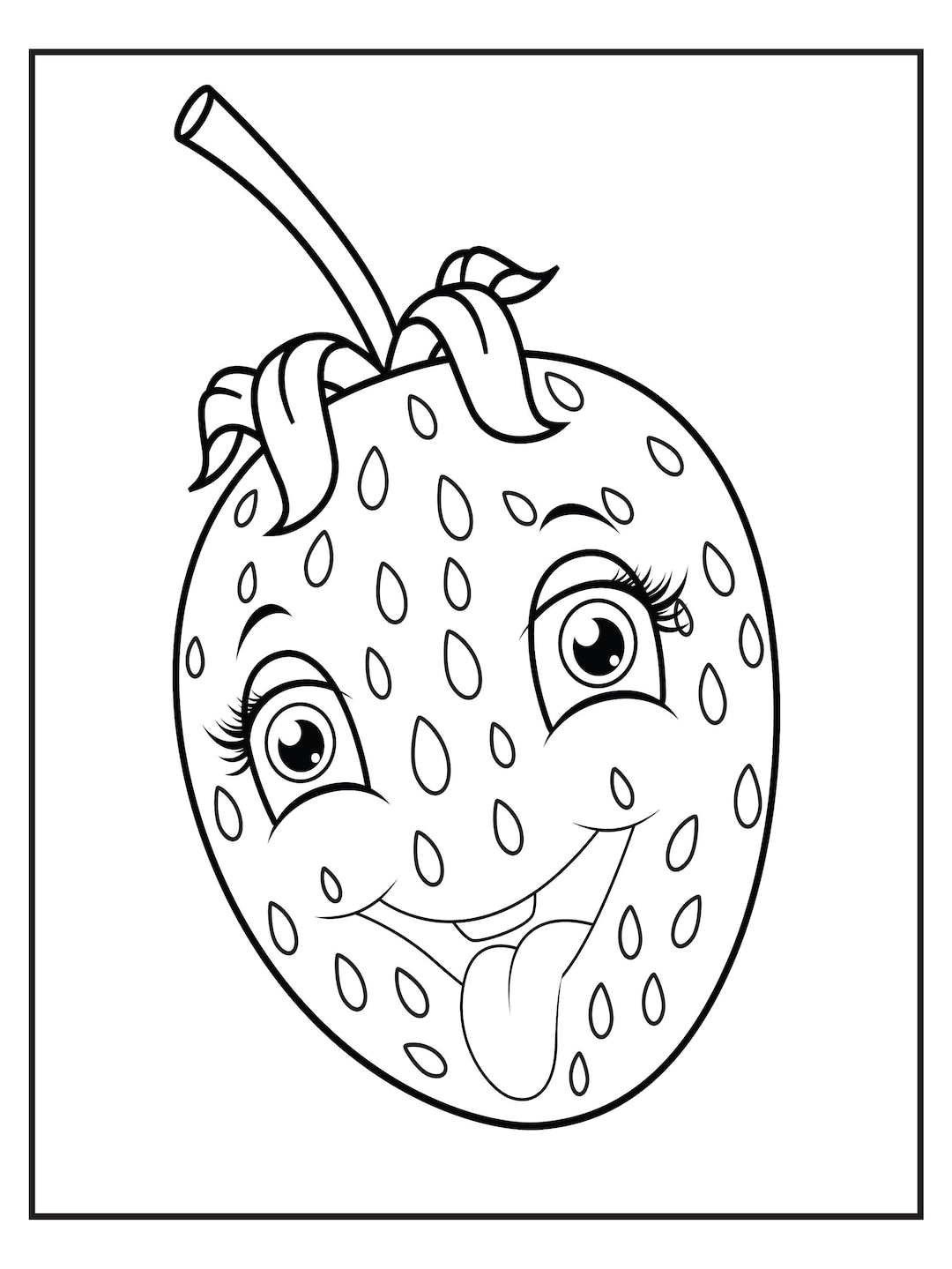 Fruit Coloring Pages (14 Fruits) - Etsy
