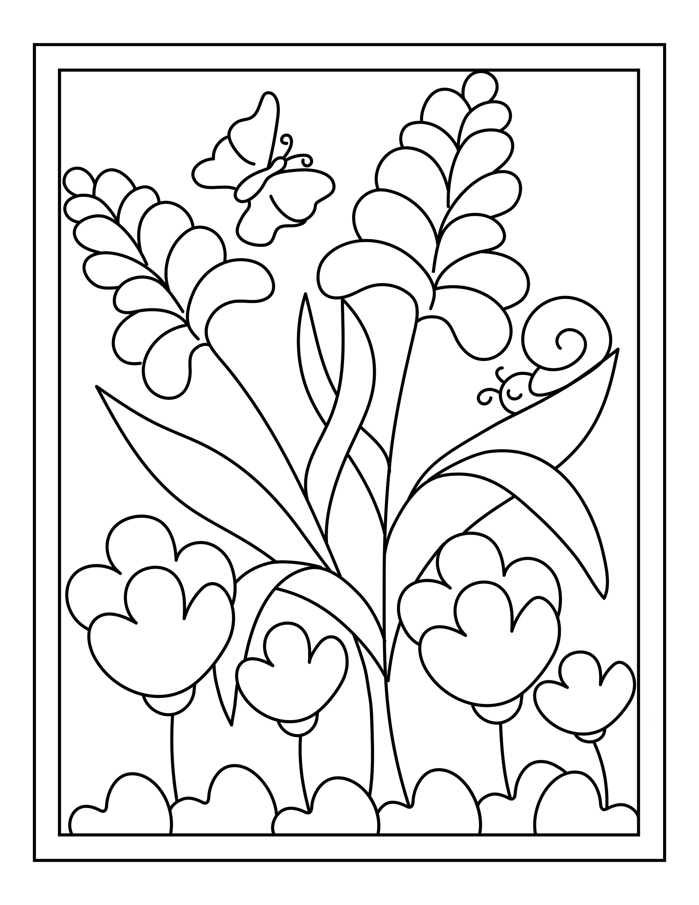 Hello Spring Coloring Pages (16 Pages) - Etsy