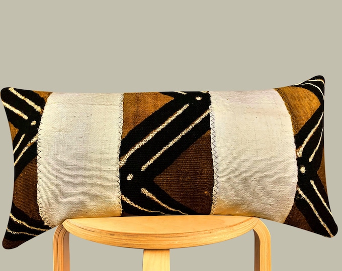 New Arrival: Tribal Mud Cloth Lumbar Pillow Cover | African Pillows ...