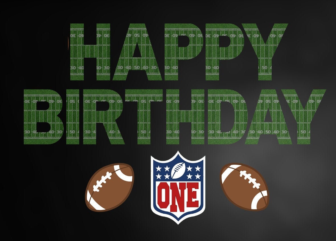 Printable Football Birthday Banner - Etsy