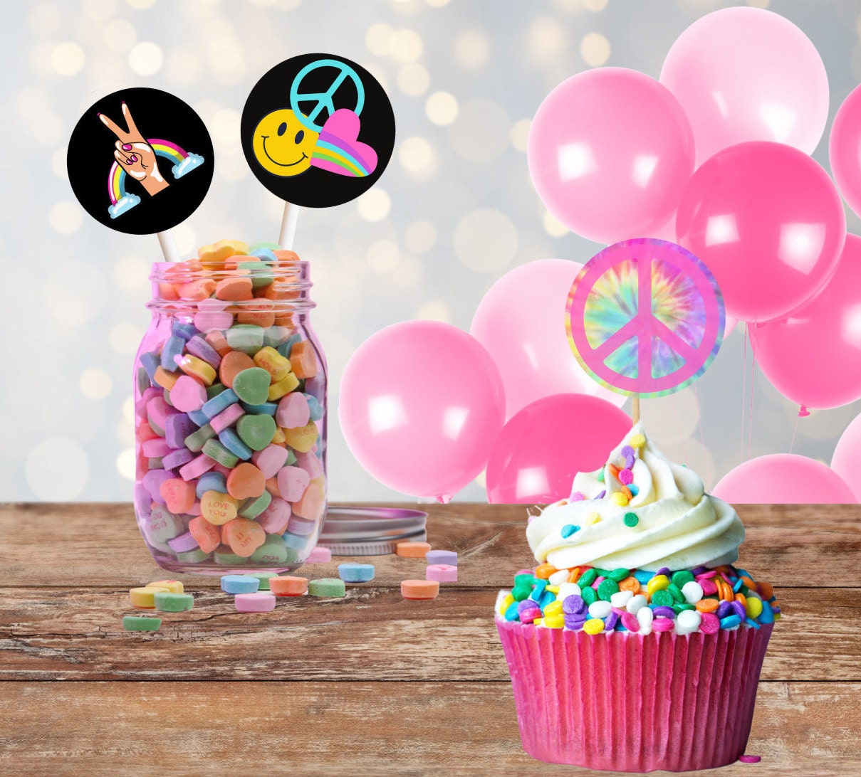 Peace Out Single Digits Printable Party Decor - Etsy