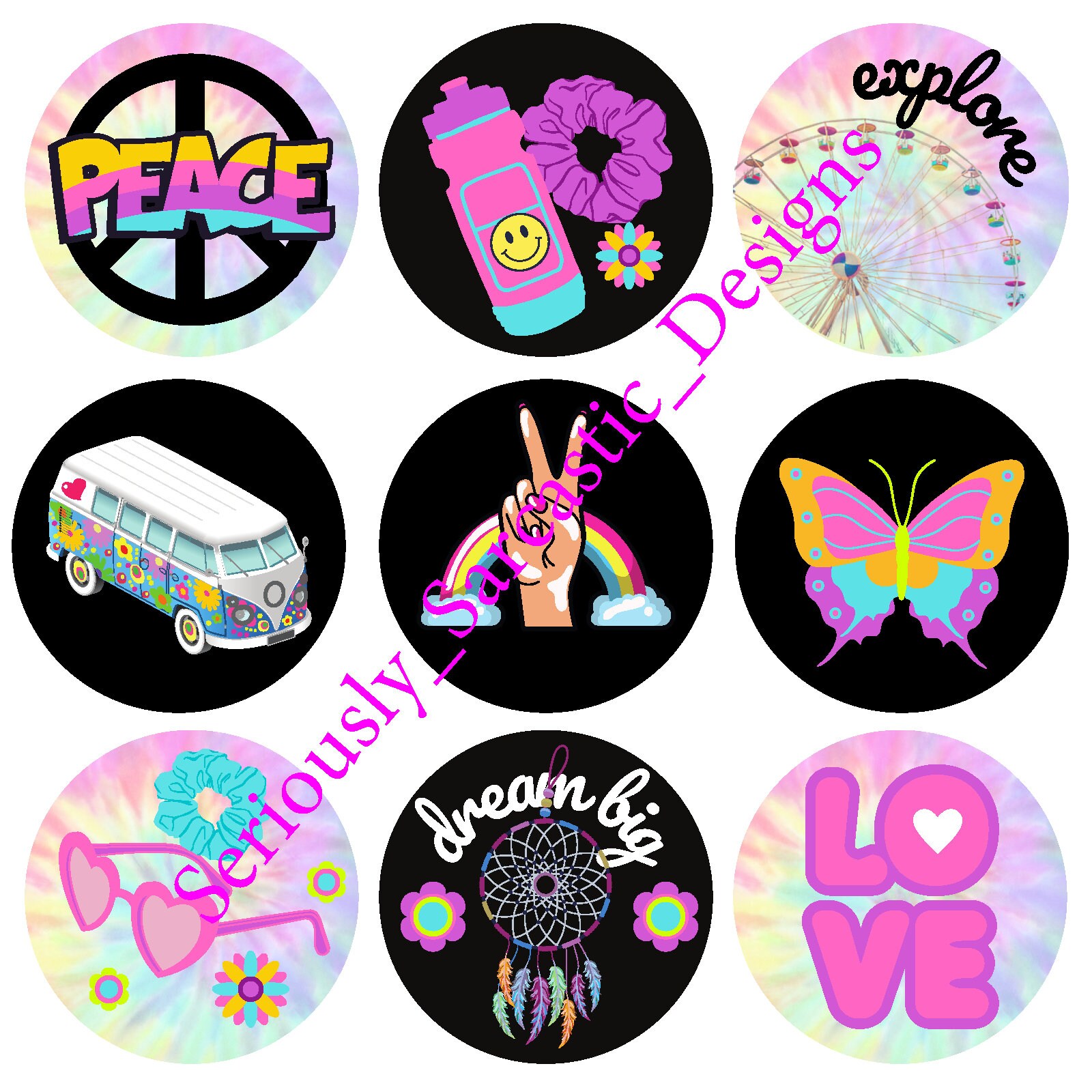 Peace Out Single Digits Printable Party Decor - Etsy