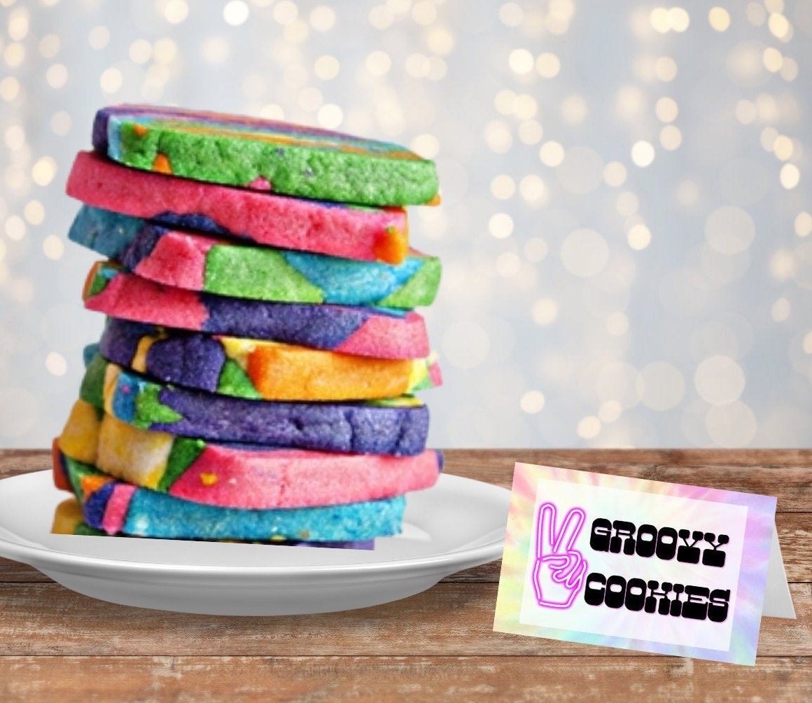 Editable, Printable Tie-dye Table Tent - Etsy