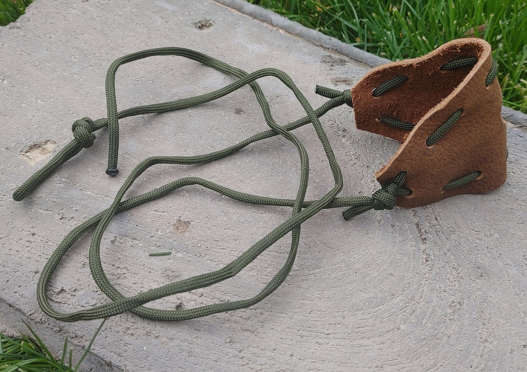 Handmade Leather Shepherd's Rock Sling - Etsy