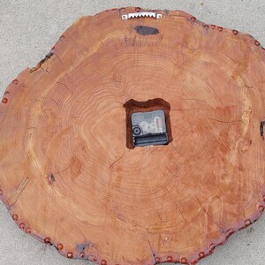 Vintage Handmade Live Edge Wood Slab Wall Clock - Etsy