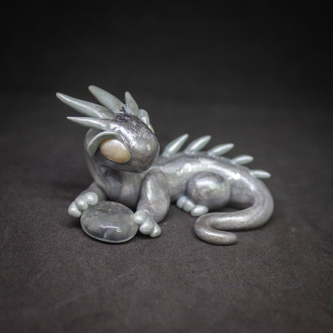 APRIL BIRTHSTONE DRAGON, Diamond, Made to Order Sculpture | Miniature ...