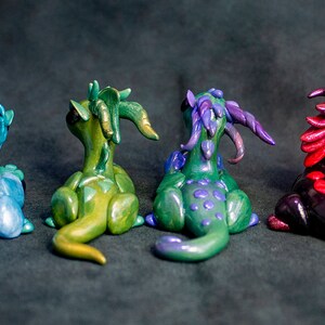 BIRTHSTONE DRAGON Custom Personalised Sculpture Made to Order Miniature ...