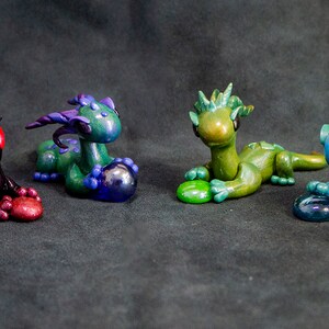 BIRTHSTONE DRAGON Custom Personalised Sculpture Made to Order Miniature ...