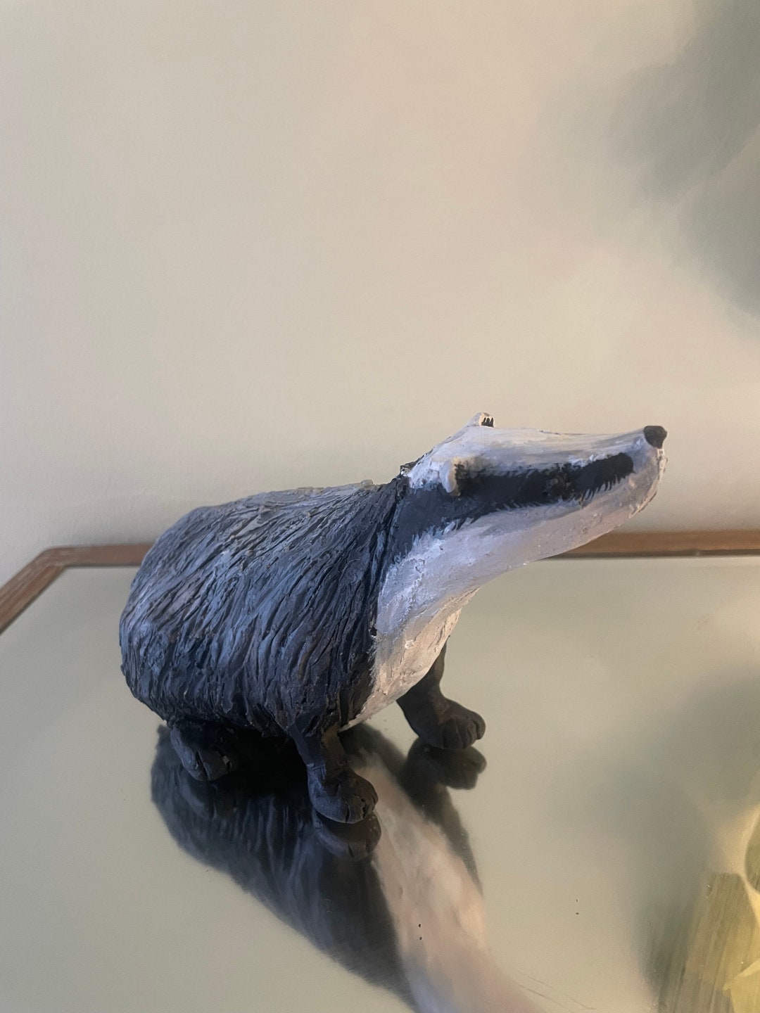Ceramic Badger Handmade Ceramic Clay Shelf Ornament Unique Gift Pottery ...