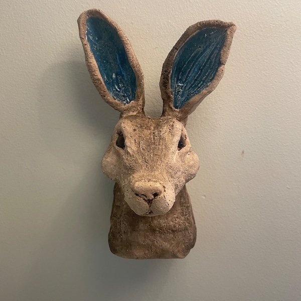 Ceramic Hare Sculpture - Etsy