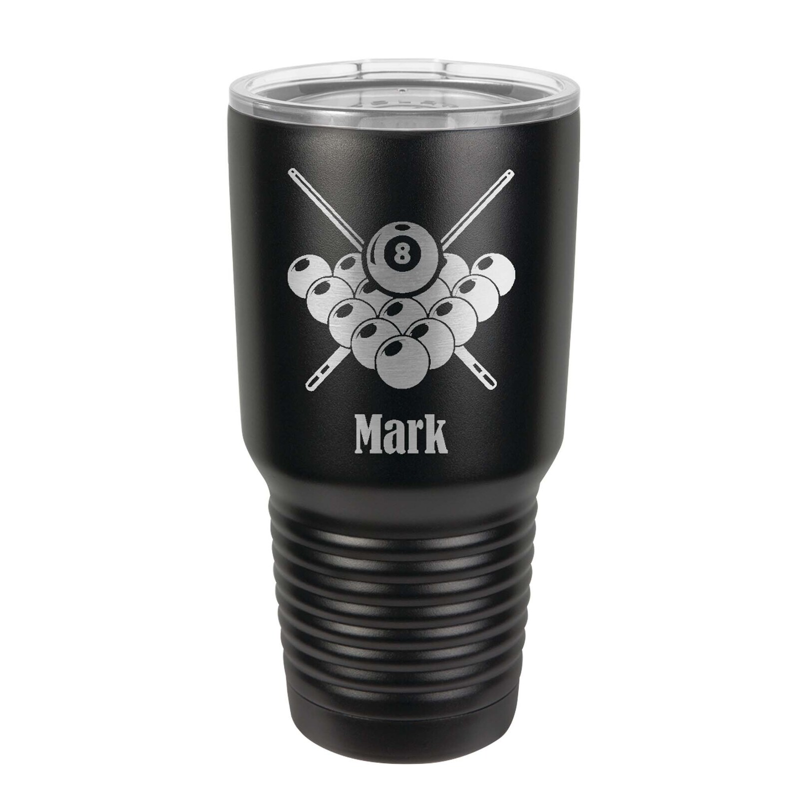 Pool Balls Design With Name Laser Engraved on a Double Wall | Etsy