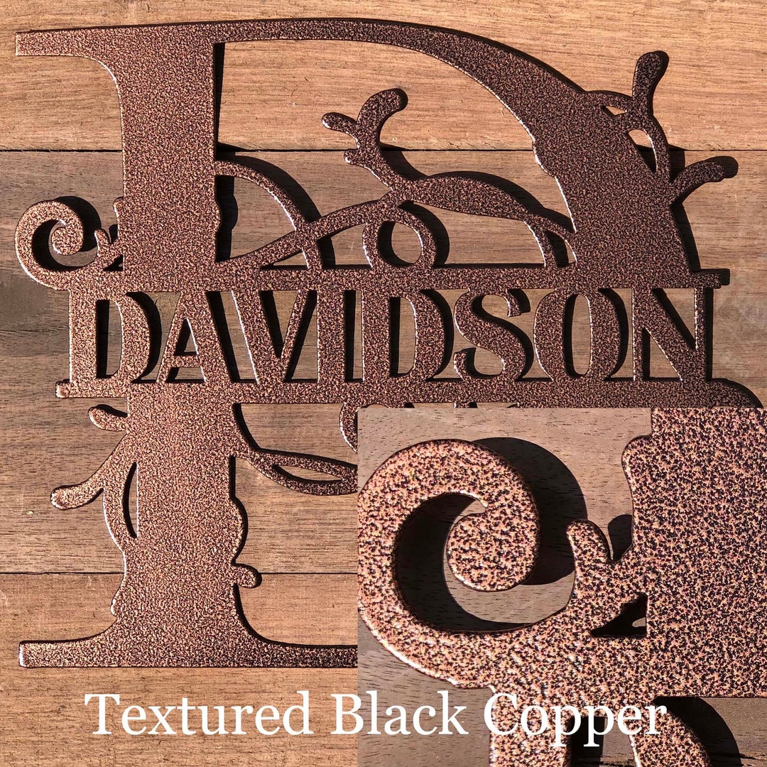 Monogram House Sign Made of 16 Gauge Steel With Choices of - Etsy UK