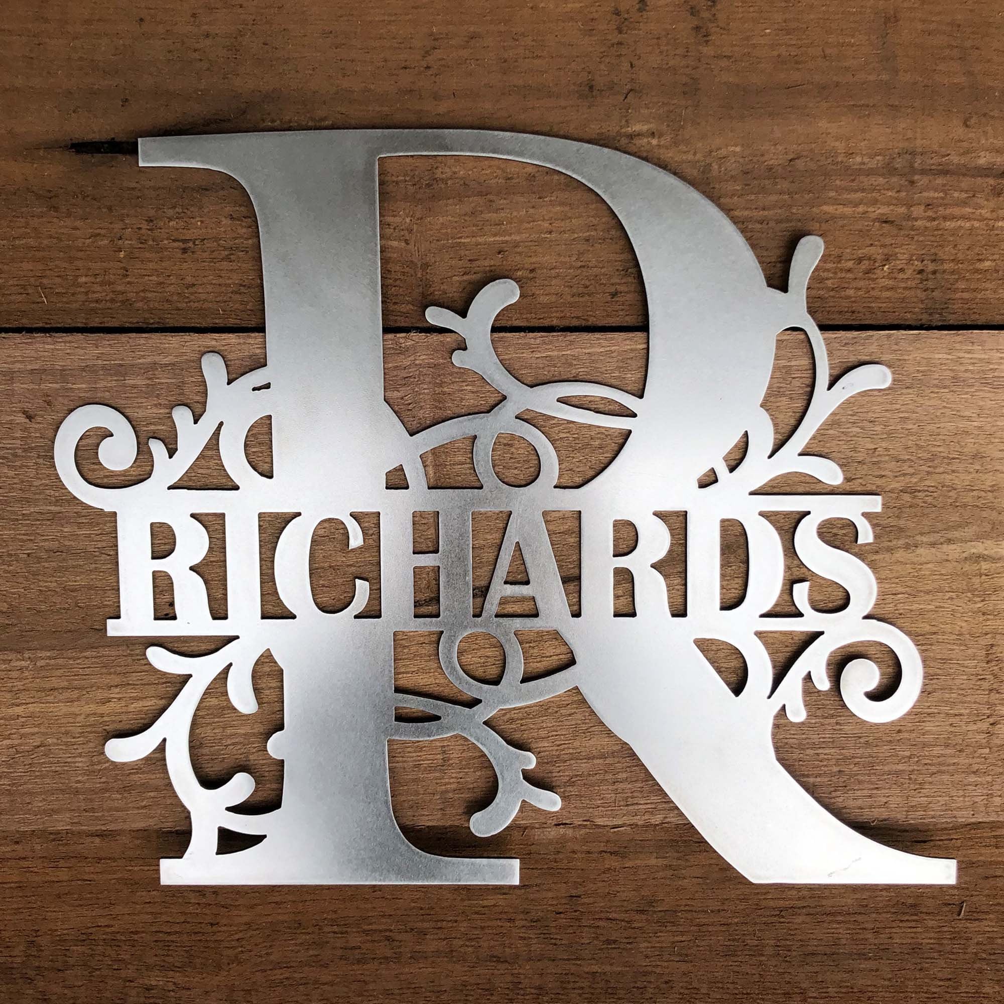 Monogram House Sign Made of 16 Gauge Steel With Choices of - Etsy UK