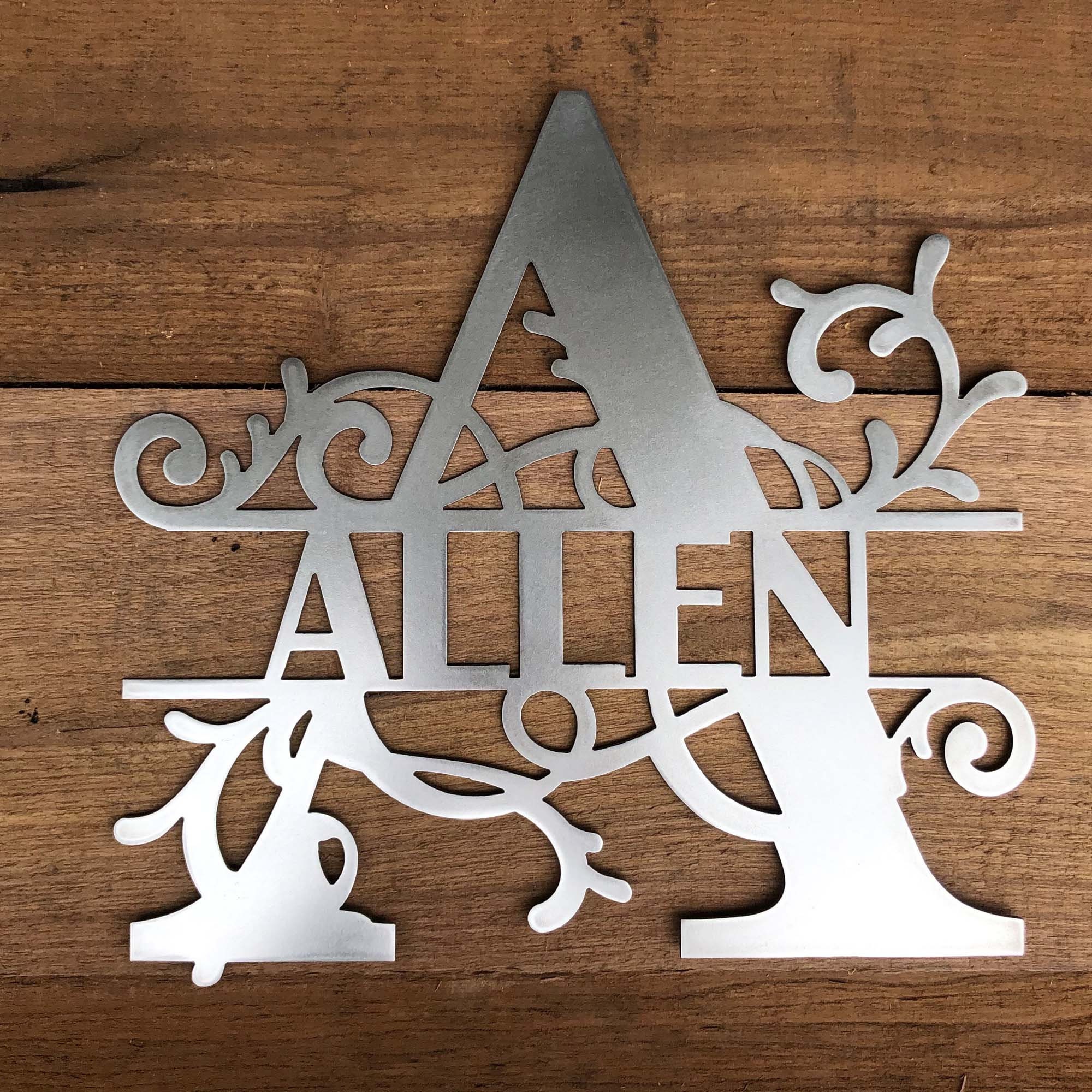 Monogram House Sign Made of 16 Gauge Steel With Choices of - Etsy UK