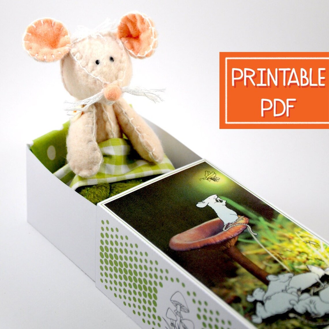 Plush Pattern Travel Toy Mouse Sewing Pattern Soft Toy PDF, Softie ...