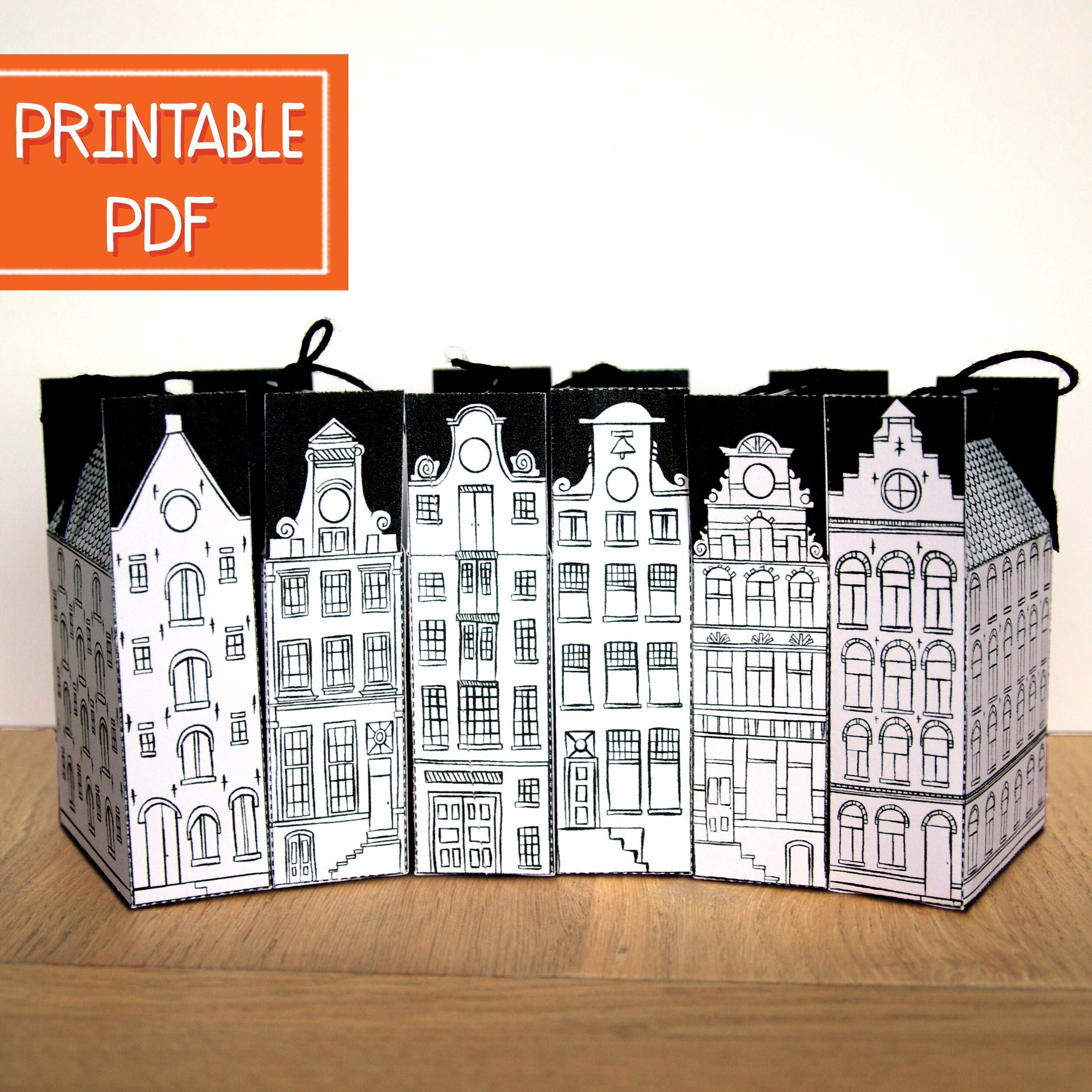 Paper House Template Pdf