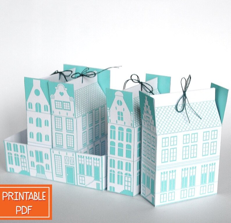 Printable DIY Gift Box | Dutch Canal House | Digital PDF Packaging ...