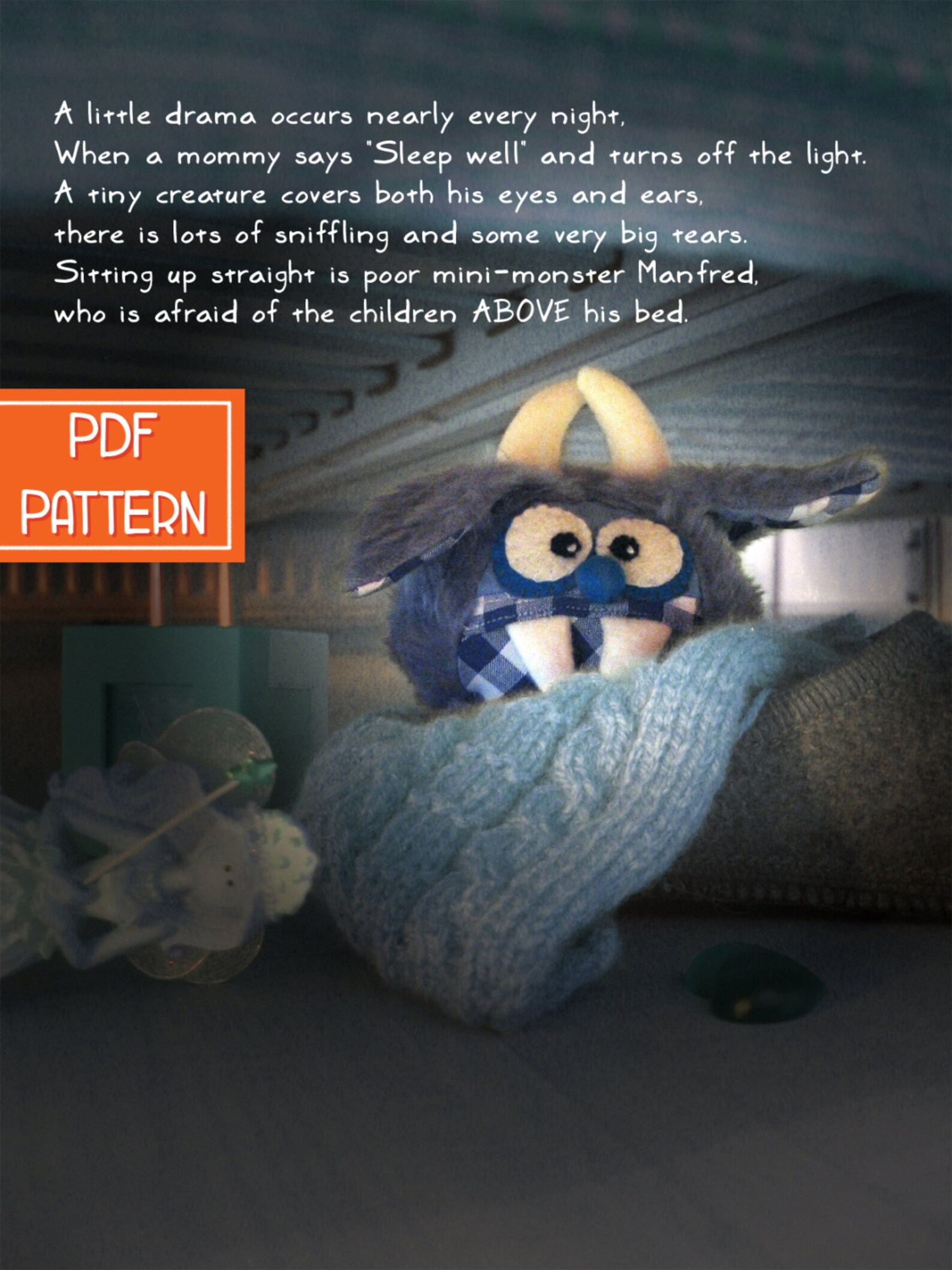 Stuffed Monster Toy Pattern Plush Monster Softie Pattern | Etsy